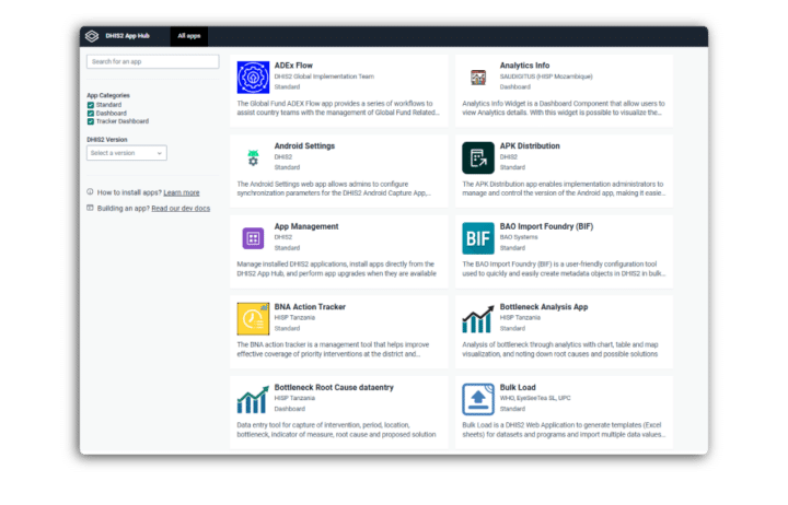 DHIS2 Applications - DHIS2
