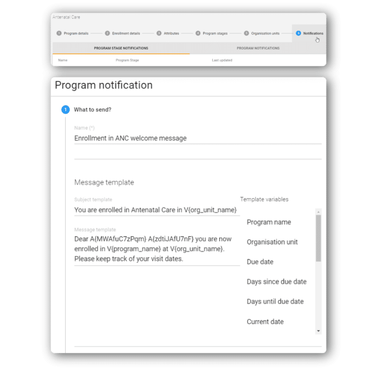 Configure - DHIS2