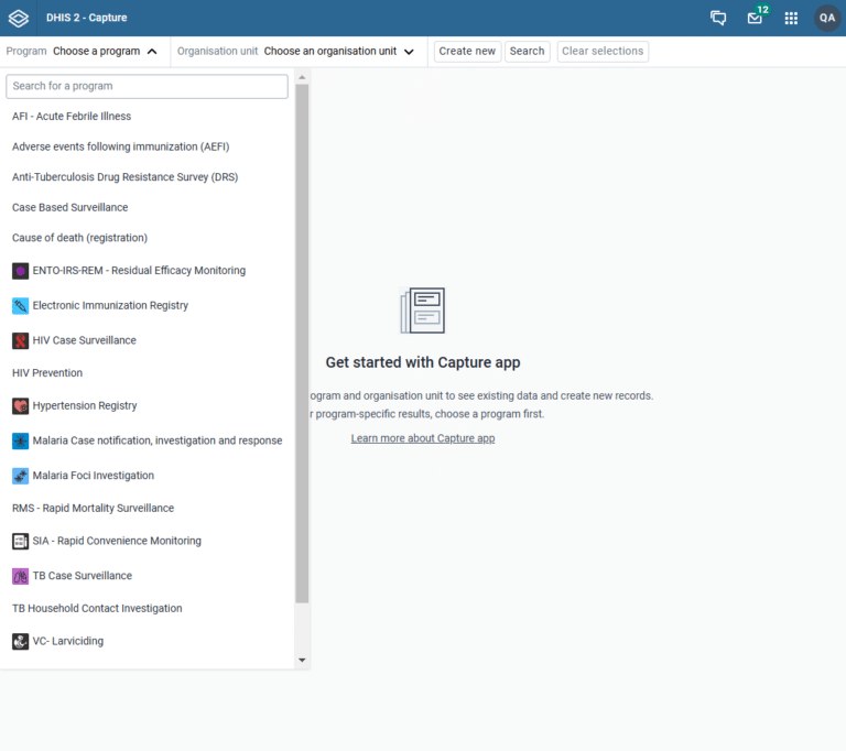 Tracker Overview - DHIS2