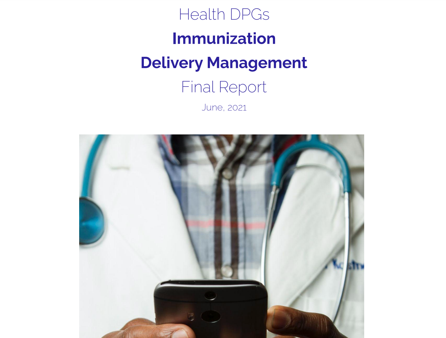 DHIS2 News: DHIS2 highlighted as open-source immunization delivery ...