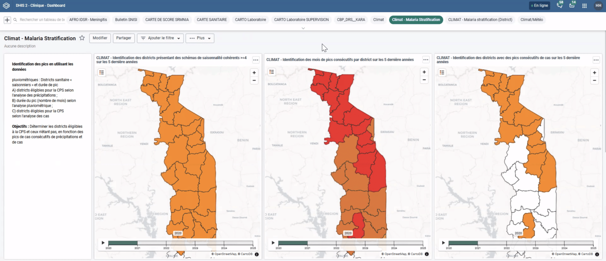 Integrating climate data in DHIS2 to optimize seasonal malaria chemoprevention in Togo - DHIS2