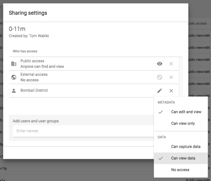 Vue d'ensemble du Tracker - DHIS2